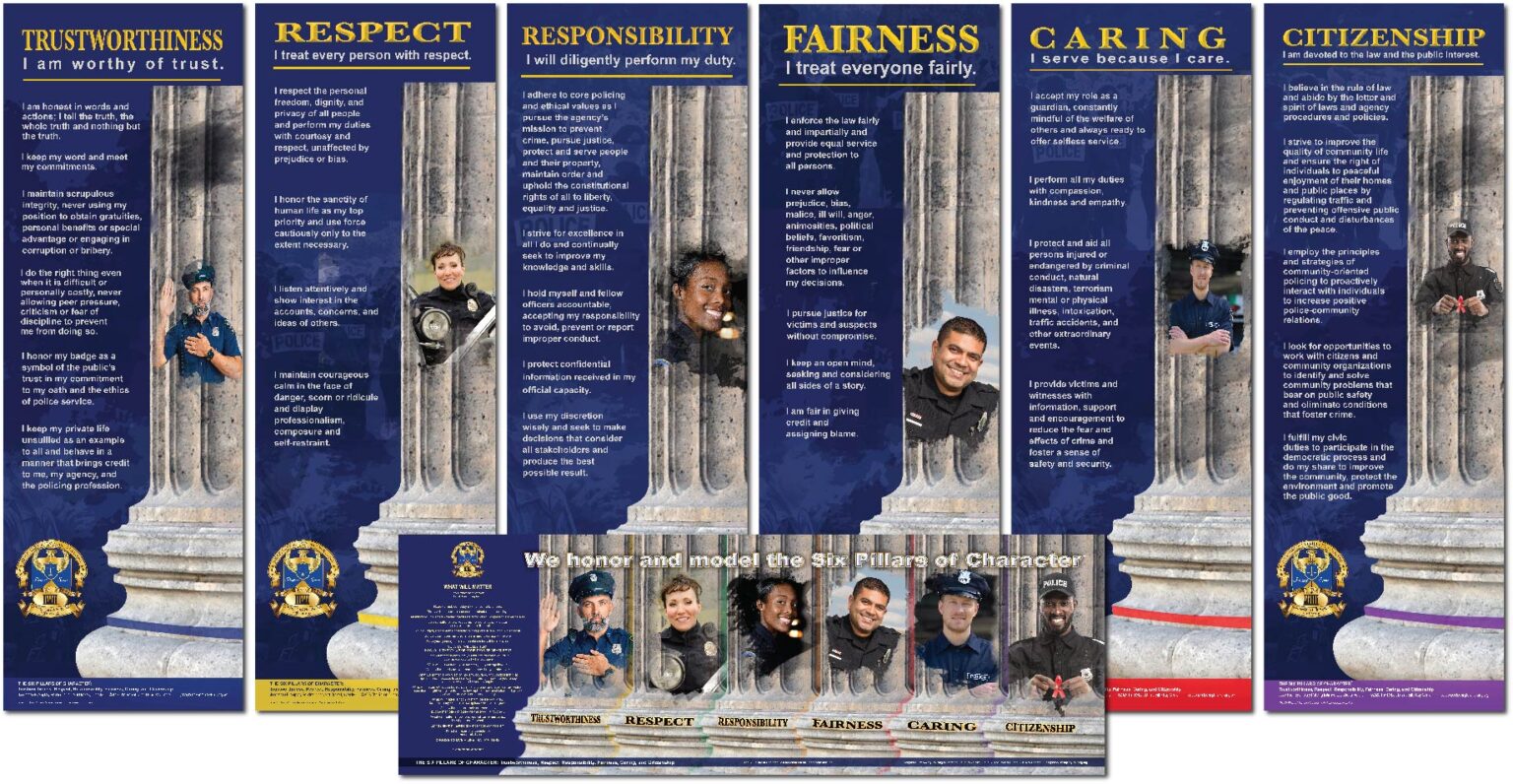 Policing Poster Set - CHARACTER COUNTS! Store