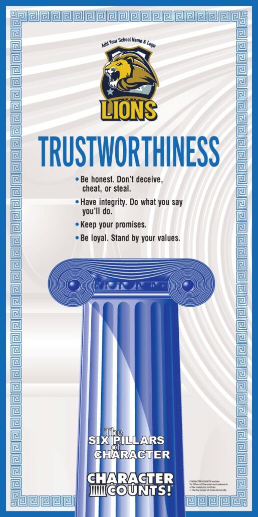 Adhesive Window Signs - CHARACTER COUNTS! Store