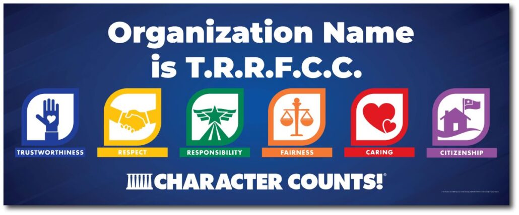 TRRFCC Banners - CHARACTER COUNTS! Store