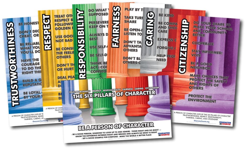 Six Pillars Classic Poster Set - CHARACTER COUNTS! Store