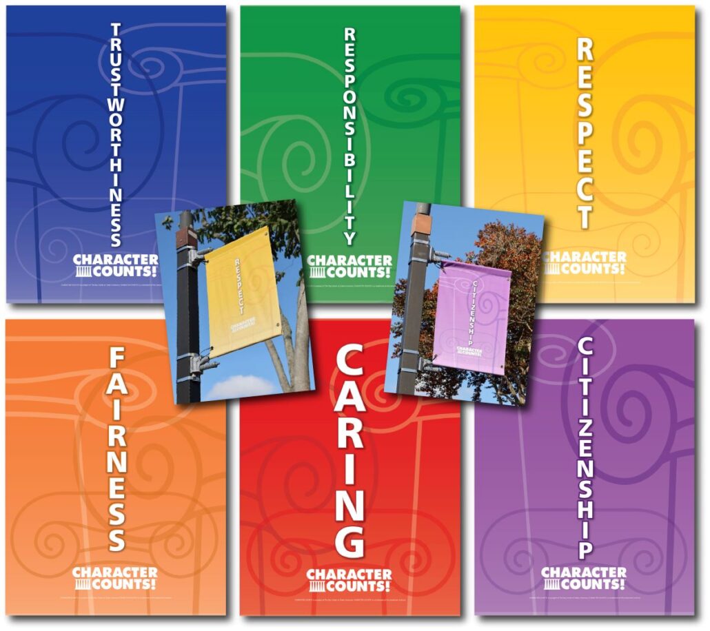 Light Pole Banners - CHARACTER COUNTS! Store