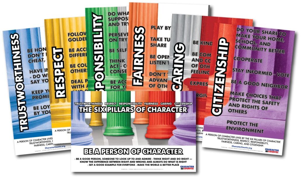 Digital Posters - Six Pillars Classic - CHARACTER COUNTS! Store